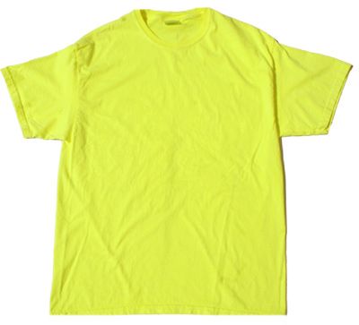 Neon Yellow Bright Colorful Adult T-Shirt Tee Shirt - Neon Color T-Shirts
