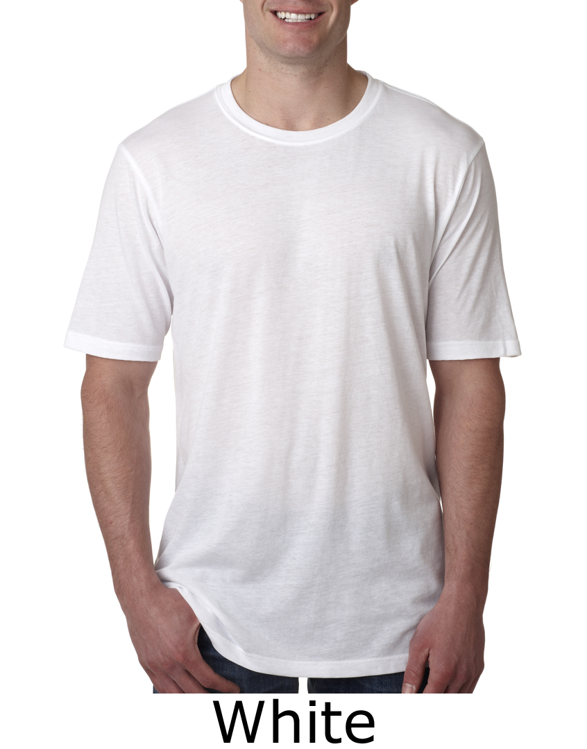 Next Level Men's T-Shirt Poly/Cotton Basic Tee Shirt - Next Level Mens ...