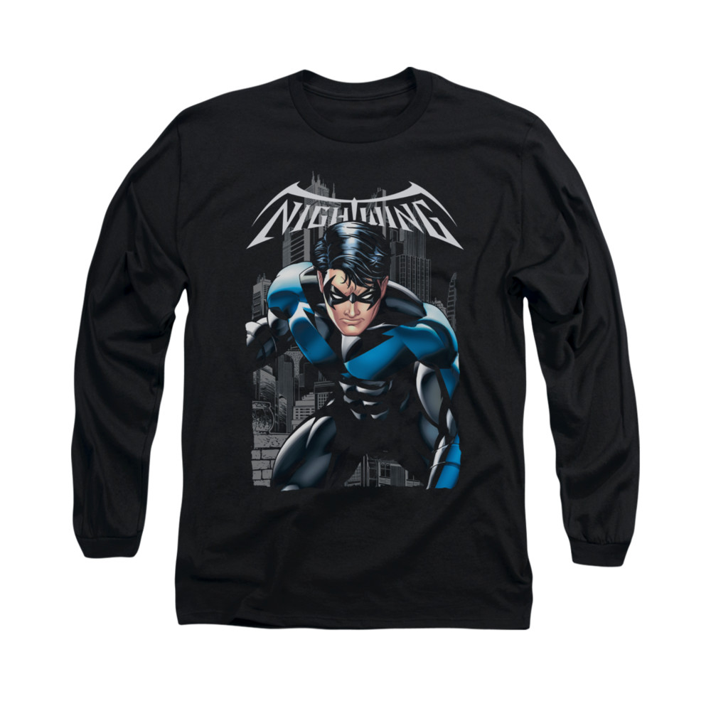 Nightwing DC Comics Shirt A Legacy Long Sleeve Black Tee T-Shirt ...