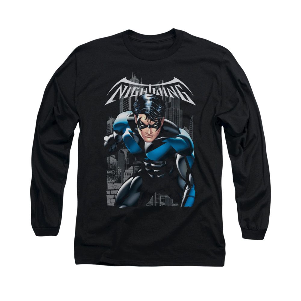 Nightwing DC Comics Shirt A Legacy Long Sleeve Black Tee T-Shirt ...