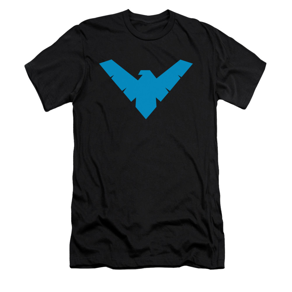 Nightwing DC Comics Shirt Symbol Adult Black Tee T-Shirt - Nightwing DC ...