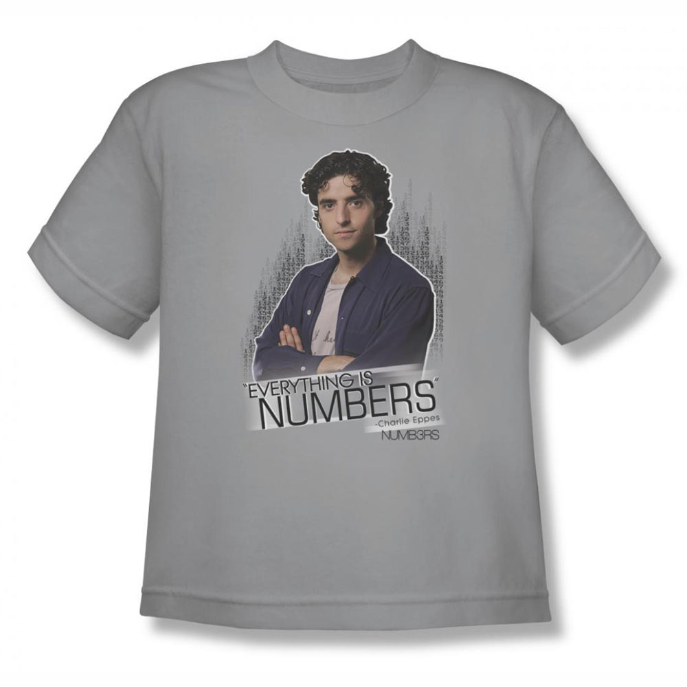 Numbers Shirt Kids Everything Is Numbers Silver T-Shirt - Numbers ...