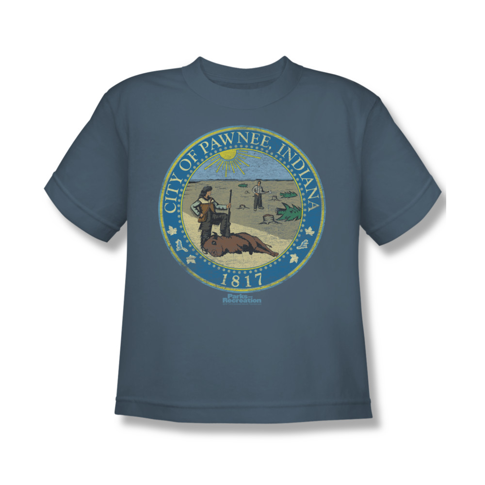 Parks And Recreation Shirt Kids City Seal Slate T-Shirt - Parks And ...