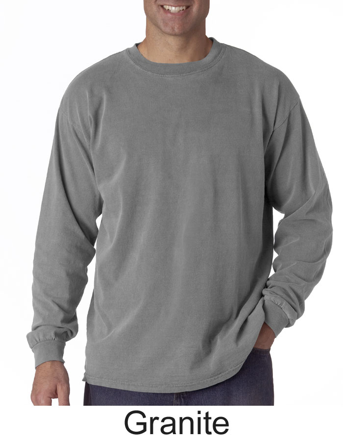 Comfort Colors 6014 Pigment Dyed Long Sleeve T-shirts - Comfort Colors ...