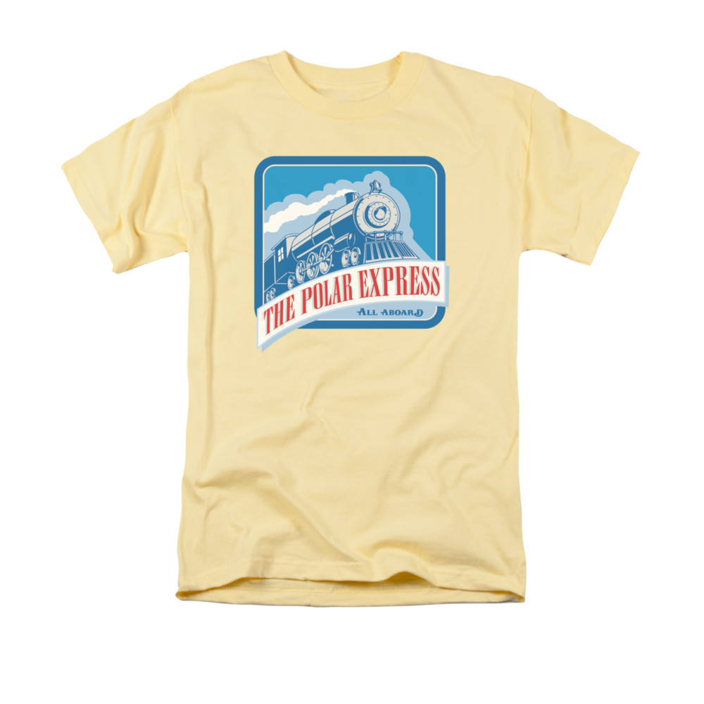 Polar Express Shirt All Aboard Adult Banana Tee T-Shirt - Polar Express ...