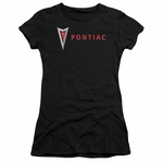 Pontiac Slim Fit V-Neck Shirt Modern Logo Black T-Shirt - Pontiac ...