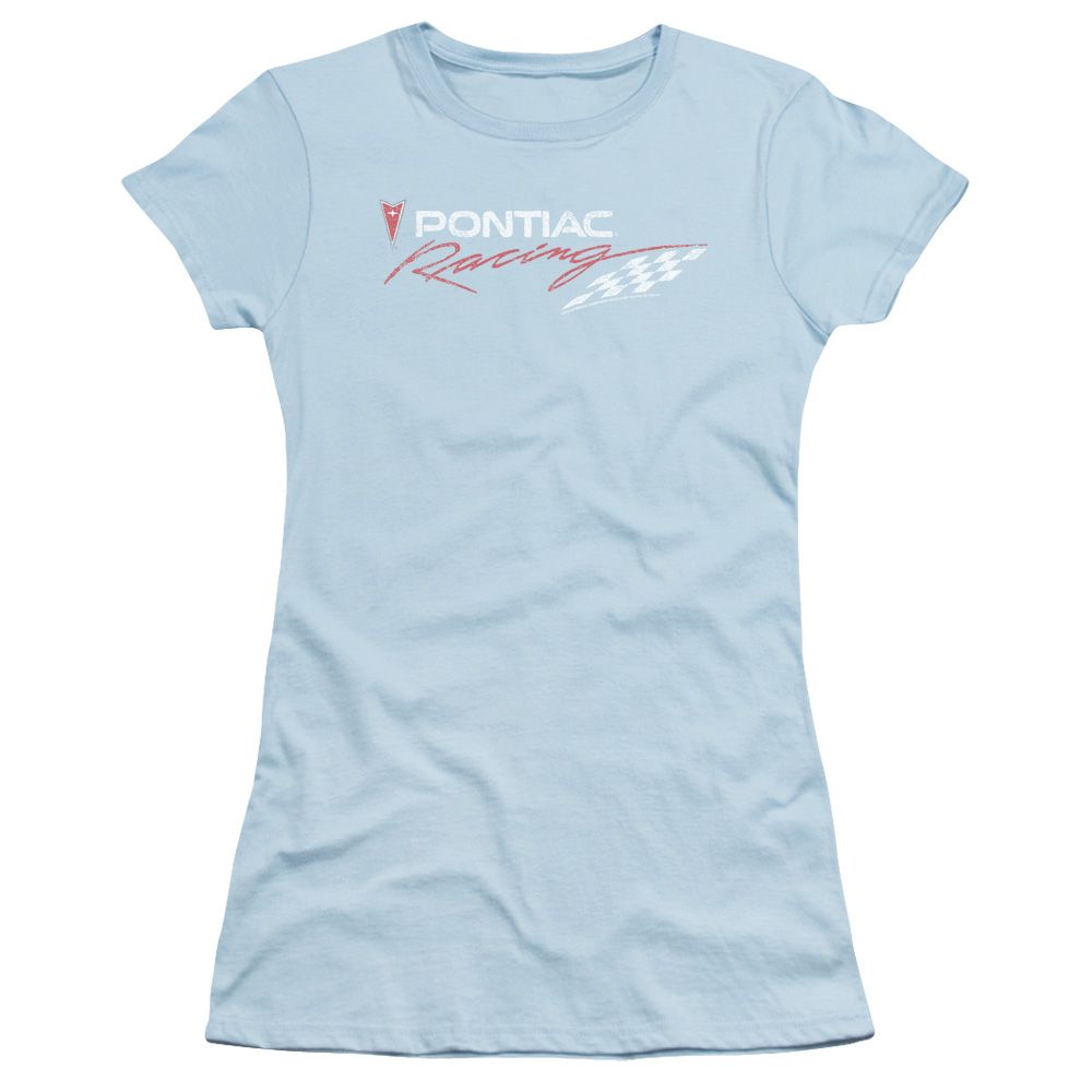Pontiac Juniors Shirt Racing Light Blue T-Shirt - Pontiac Racing Shirts
