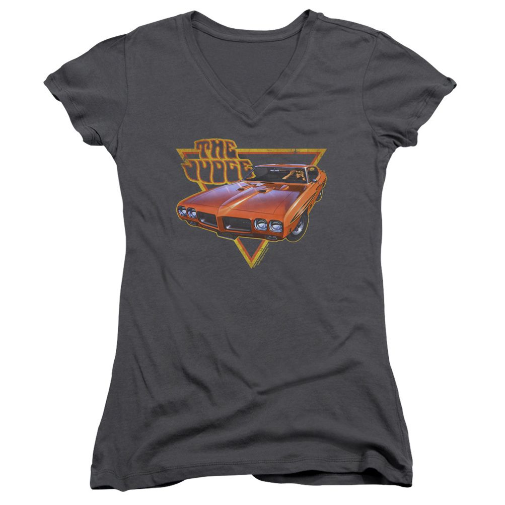 Pontiac Juniors V Neck Shirt Judged Charcoal T-Shirt - Pontiac Judged ...
