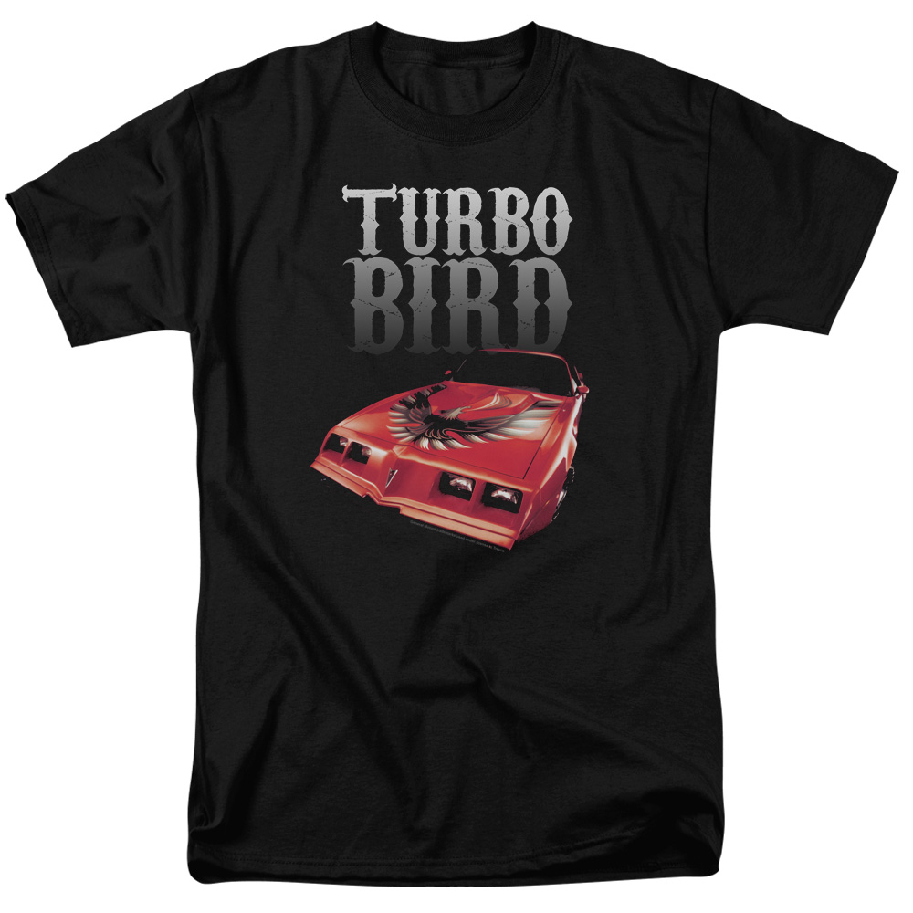 Pontiac Shirt Turbo Bird Black T-Shirt - Pontiac Turbo Bird Shirts