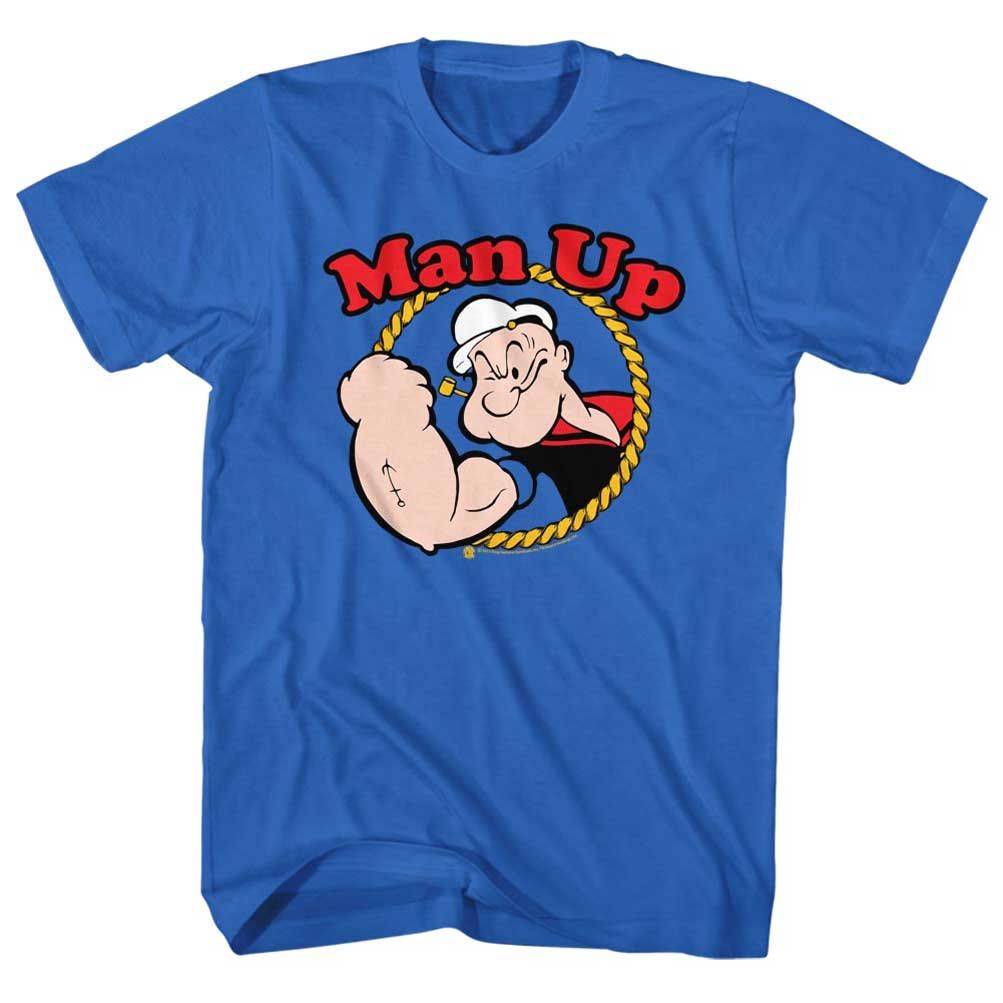 Popeye Shirt Man Up Royal T-Shirt - Popeye Shirts