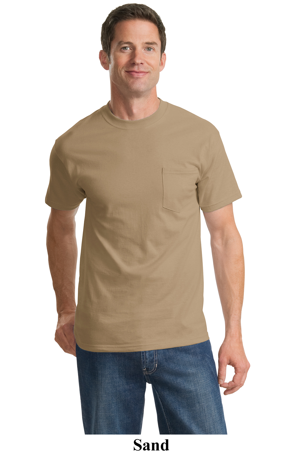 Port & Company Shirt Essential Tee T-Shirt With Pocket - Port And ...