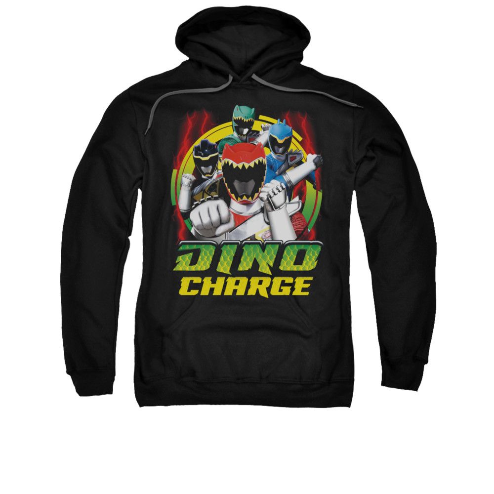 Power Rangers Hoodie Red Lightning Black Sweatshirt Hoody - Power ...