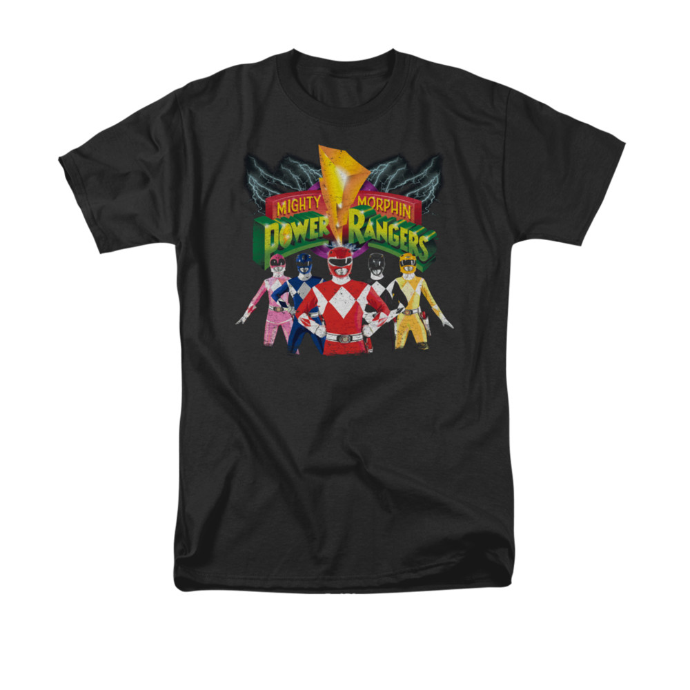 Power Rangers Shirt Characters Black T-Shirt - Power Rangers Characters ...