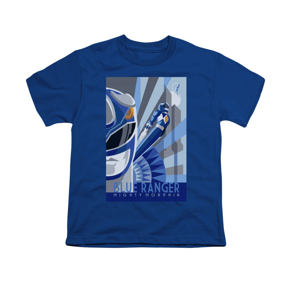 Power Rangers Shirt Kids Blue Ranger Blue T-Shirt - Power Rangers Blue ...