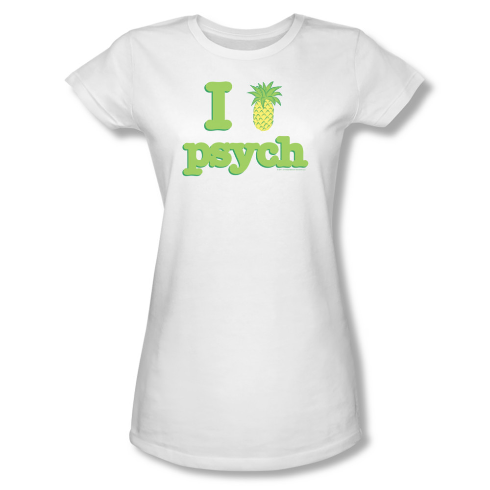 Psych Shirt Juniors I Like Psych White Tee T-Shirt - Psych I Like Psych ...