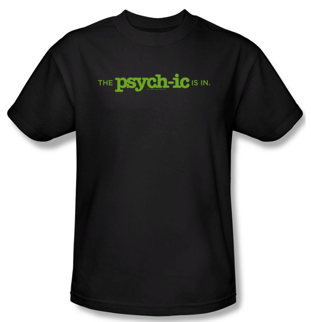 Psych Shirt The Psychic Is In Adult Black Tee T-Shirt - Psych The ...