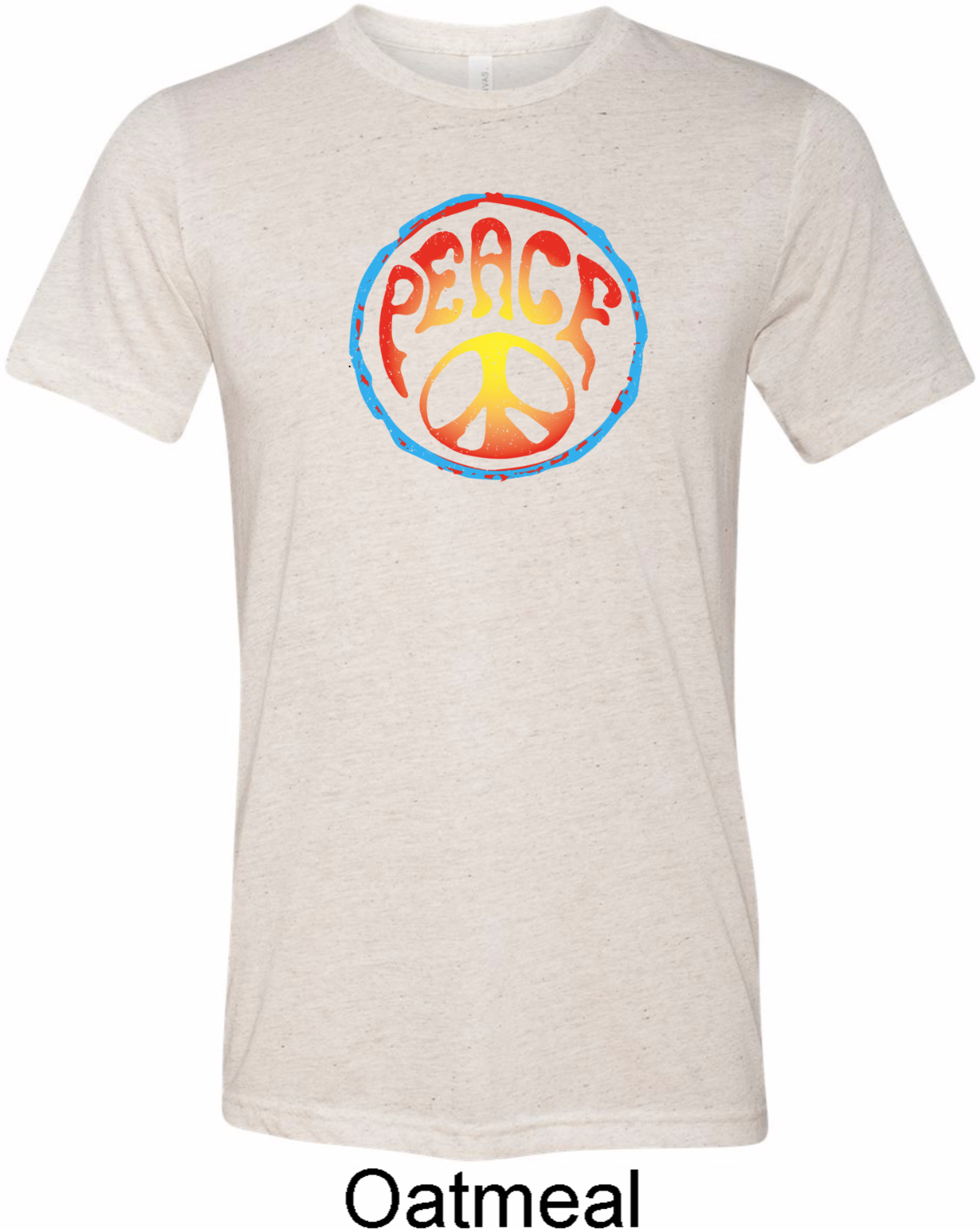 Psychedelic Peace Mens Tri Blend Crewneck Shirt - Psychedelic Peace ...