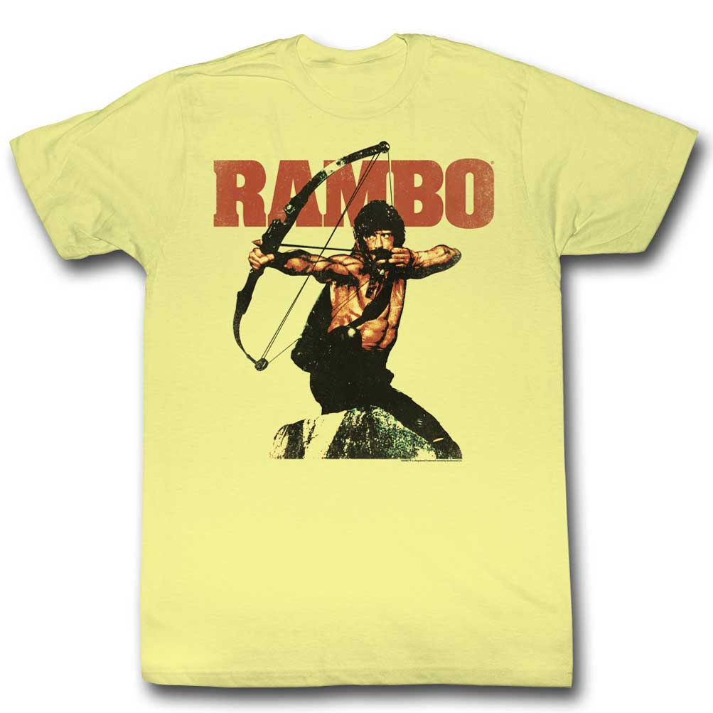 Rambo Shirt Compound Bow Yellow T-Shirt - Rambo Shirts