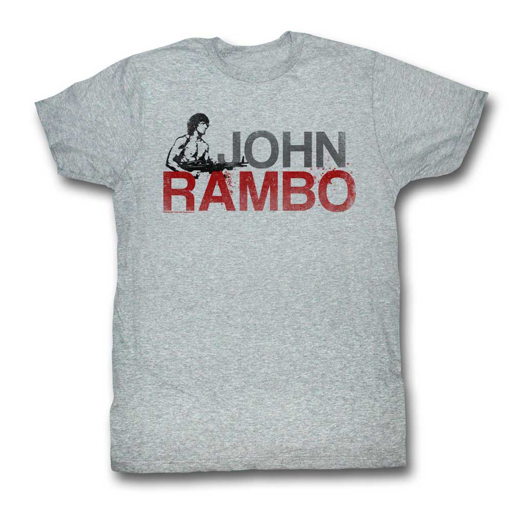 Rambo Shirt John Rambo Athletic Heather T-Shirt - Rambo Shirts