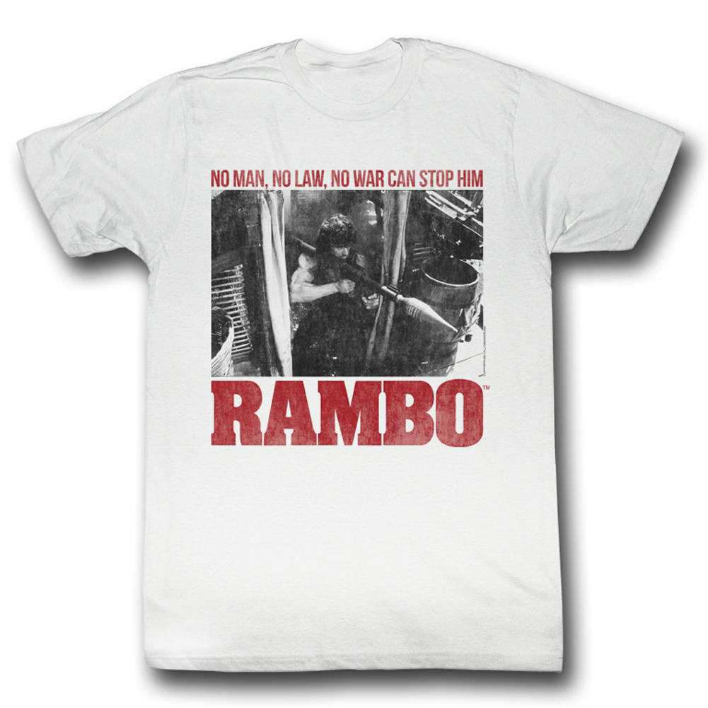 Rambo Shirt No One Adult White Tee T-Shirt - Rambo Shirts