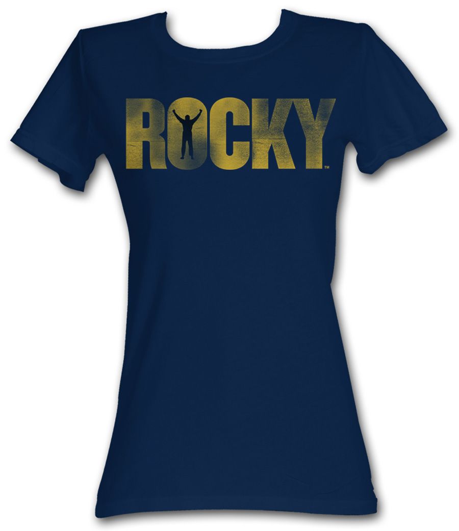 Rocky Juniors T-shirt Yellow Logo Classic Navy Tee Shirt - Rocky ...