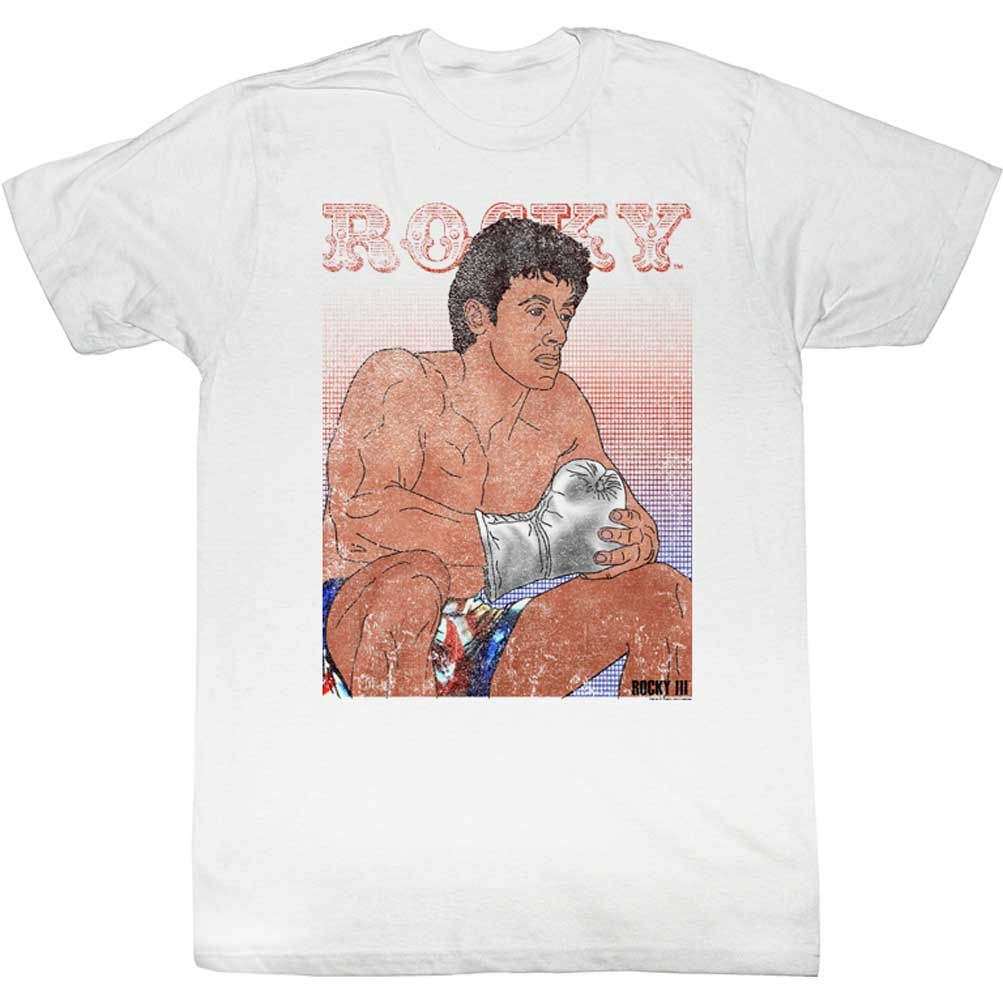 Rocky Shirt Cartoon White T-Shirt - Rocky Shirts
