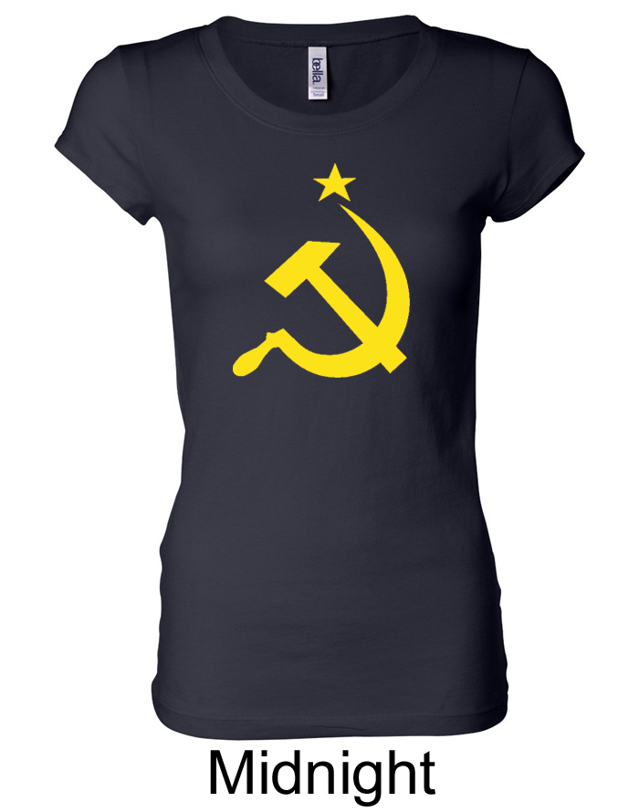Russian Shirt Hammer and Sickle USSR Ladies Longer Length Shirt ...