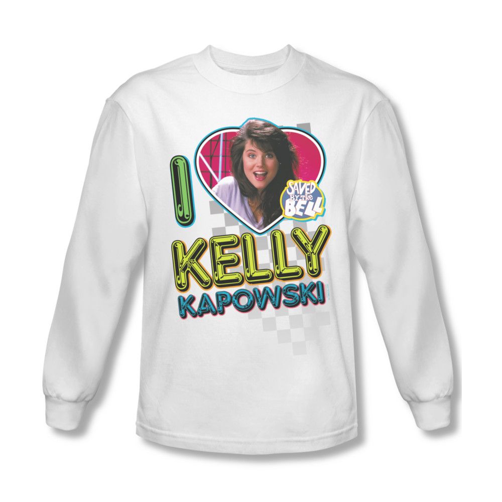 Saved By The Bell Shirt Kelly Long Sleeve White T-Shirt - Saved By The ...