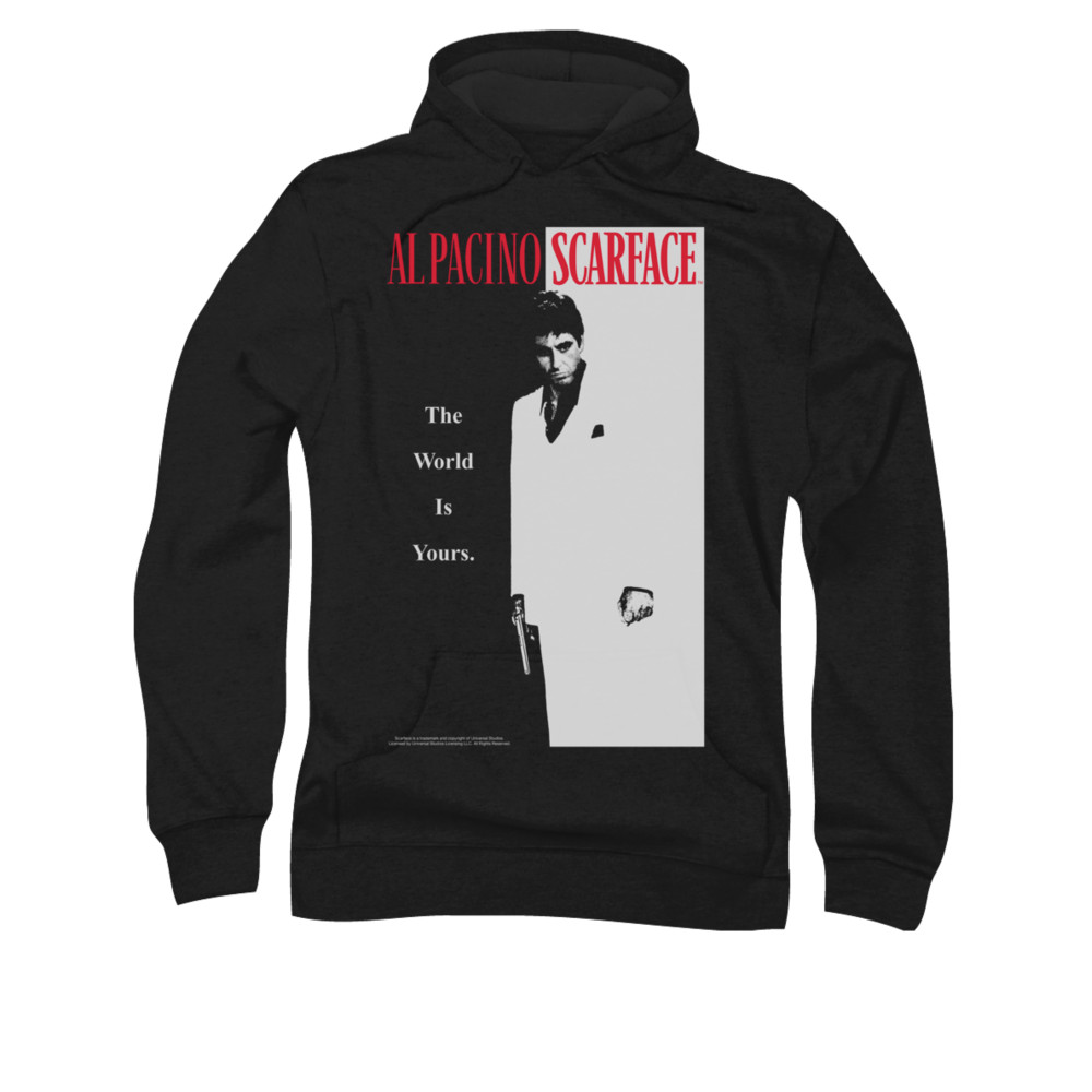 Scarface Hoodie Sweatshirt Classic Black Adult Hoody Sweat Shirt ...
