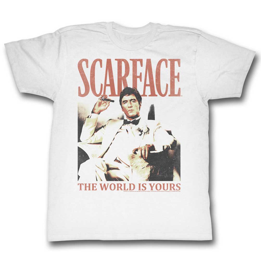 Scarface Shirt The World Is Yours White T-Shirt - Scarface Shirts