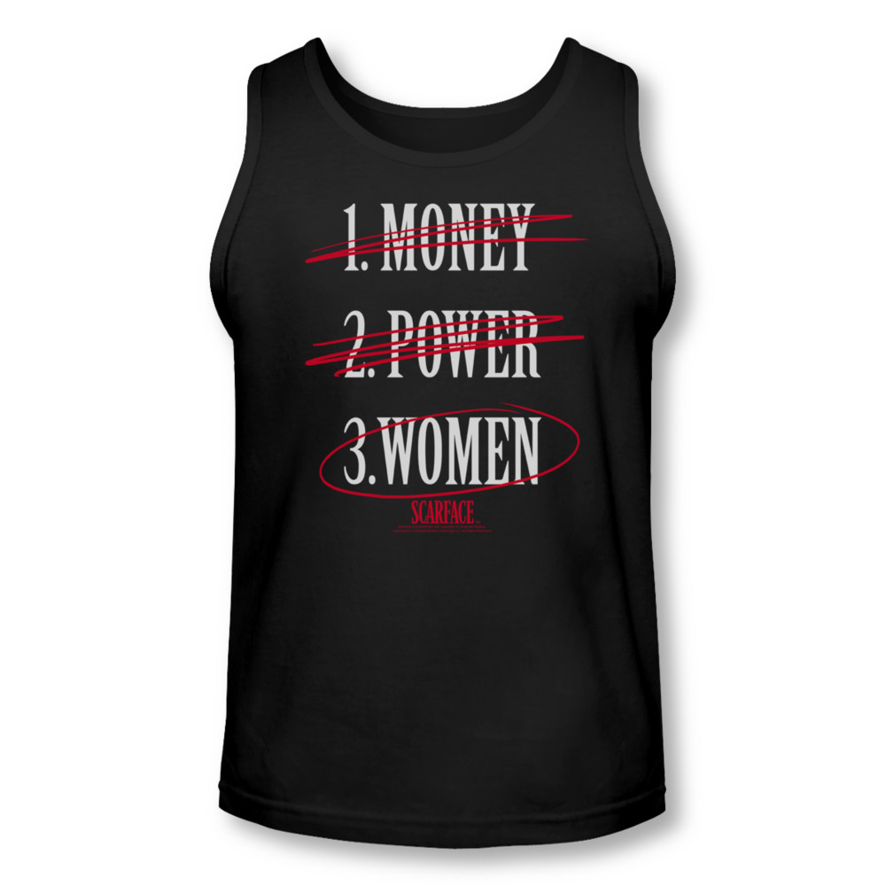 Scarface Tank Top Money Power Women Black Tanktop - Scarface Money ...