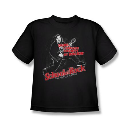 School Of Rock Shirt Kids Rockin Black Youth Tee T-Shirt - School Of ...