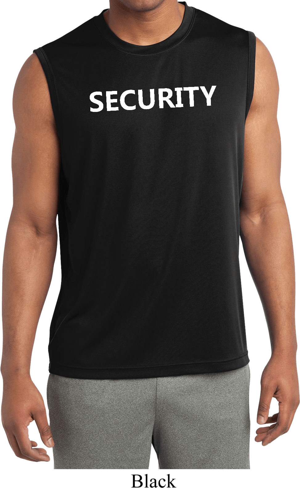 Security Guard Mens Sleeveless Moisture Wicking Shirt - Security Guard ...