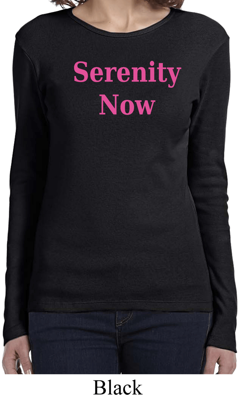 Serenity Now Ladies Long Sleeve Shirt - Serenity Now