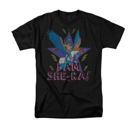 She-Ra Shirt I Am She Ra Adult Black Tee T-Shirt - She-Ra I Am She Ra ...