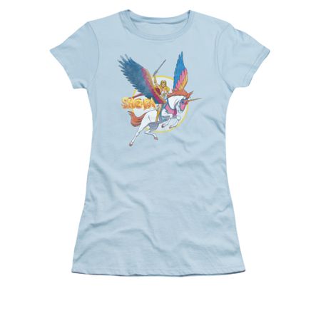 She-Ra Shirt Juniors And Swiftwind Light Blue Tee T-Shirt - She-Ra And ...