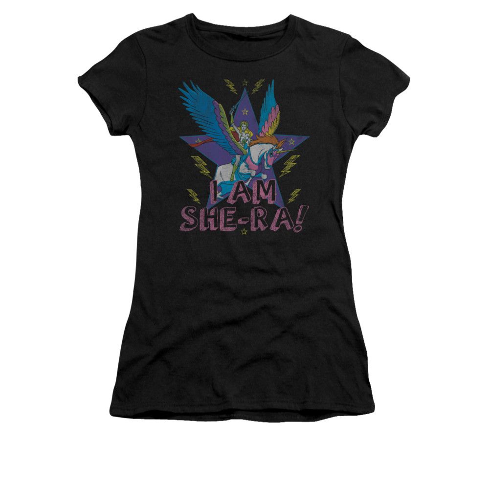 She-Ra Shirt Juniors I Am She Ra Black Tee T-Shirt - She-Ra I Am She Ra ...