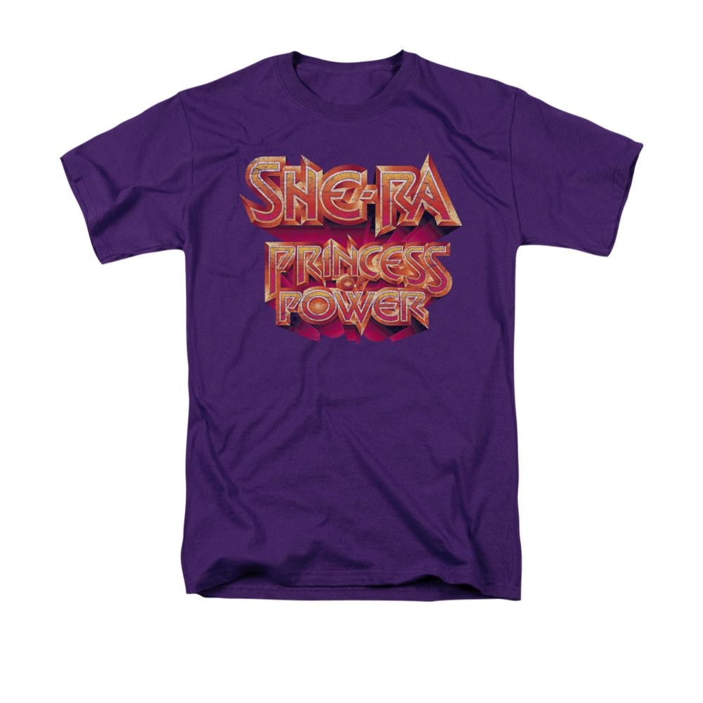 She-Ra Shirt Logo 2 Adult Purple Tee T-Shirt - She-Ra Logo 2 Shirts