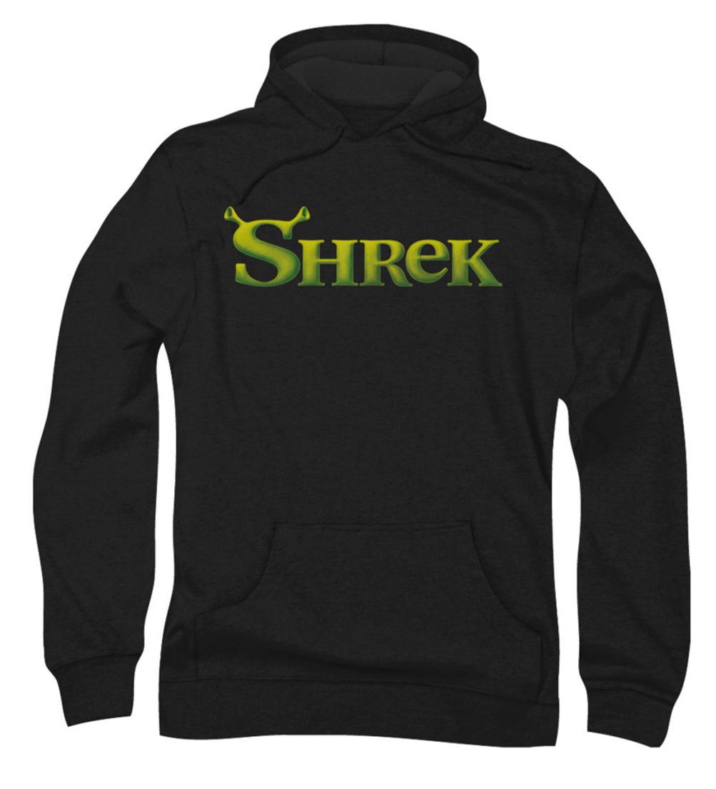 Shrek Hoodie Sweatshirt Logo Black Adult Hoody Sweat Shirt - Shrek Logo ...