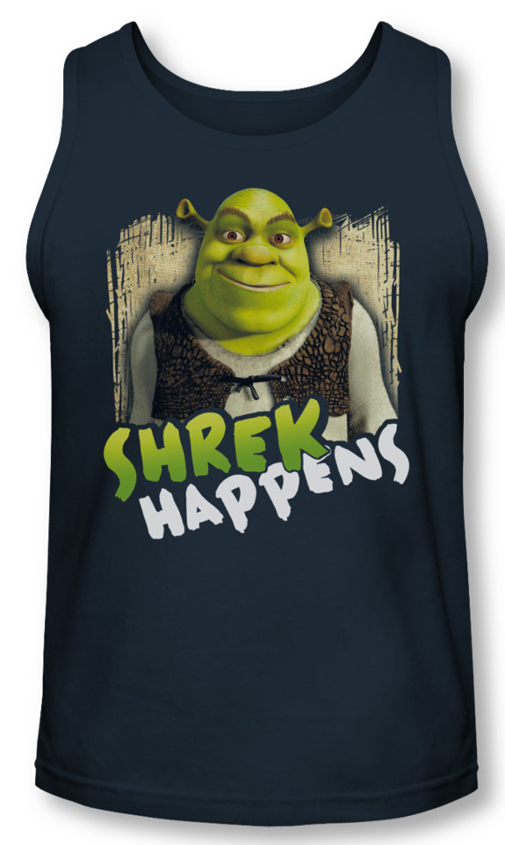 Shrek Tank Top Happens Navy Blue Tanktop - Shrek Happens Shirts