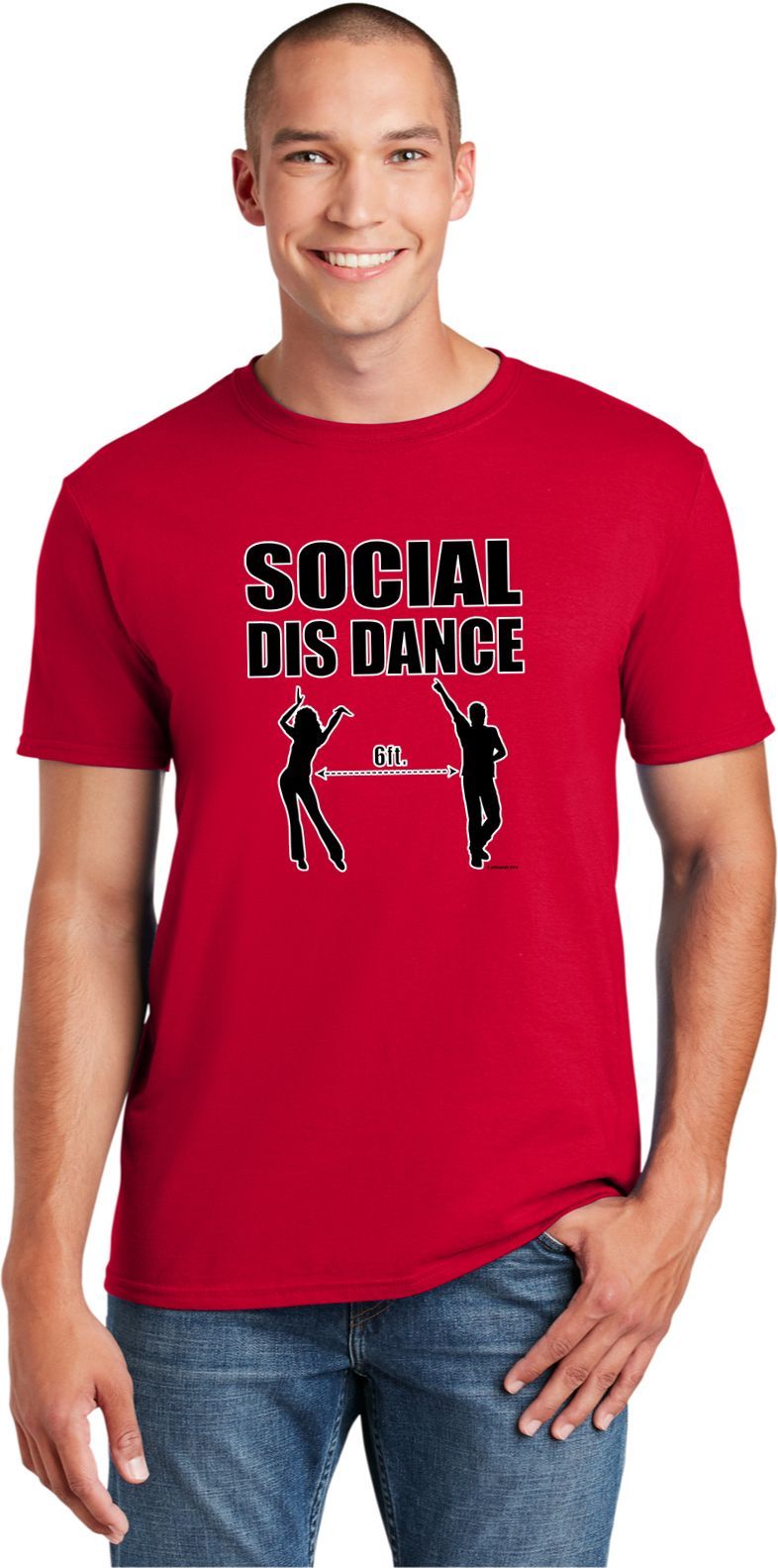 Social Distance Dance Soft Style Unisex T-Shirt - Social Distance Dance ...