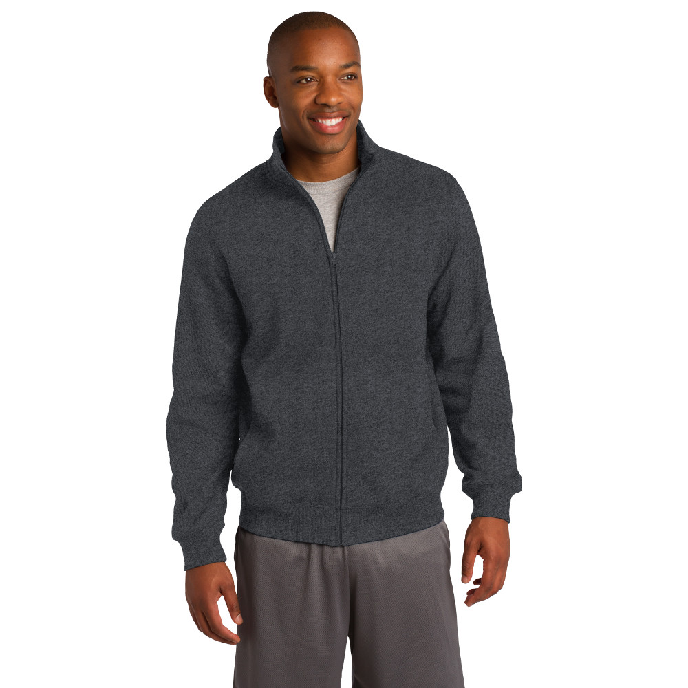 Sport Tek No Hood Full Zip Sweatshirt Fleece - Sport - Tek Clothing