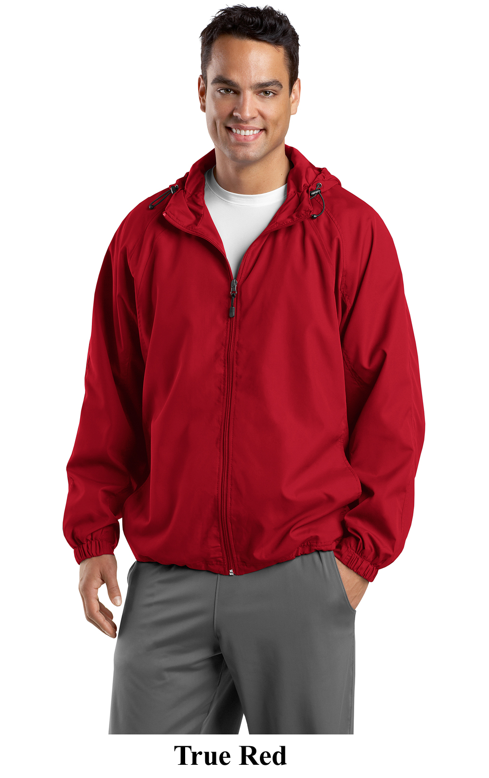 Sport Tek Raglan Jacket Lightweight Hooded Outerwear - Sport - Tek Clothing