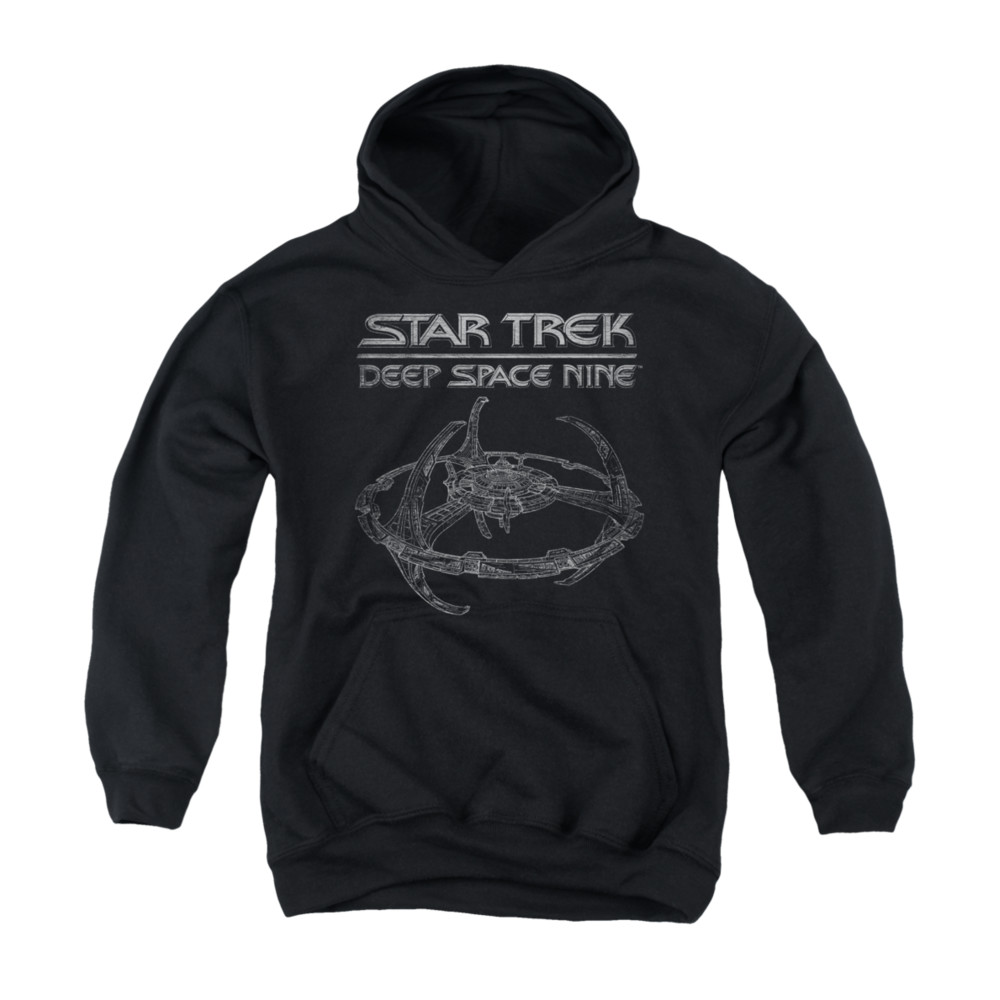 Star Trek - Deep Space Nine Youth Hoodie DS9 Station Black Kids Hoody ...