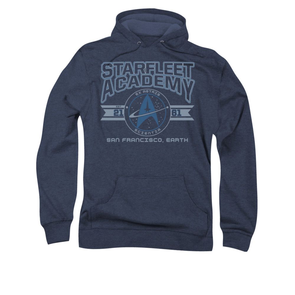 Star Trek Hoodie Classic Logo Navy Sweatshirt Hoody - Star Trek Classic ...