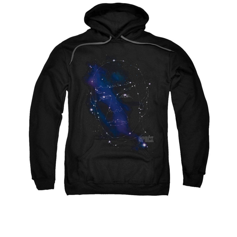 Star Trek Hoodie Spock Constellation Black Sweatshirt Hoody - Star Trek ...