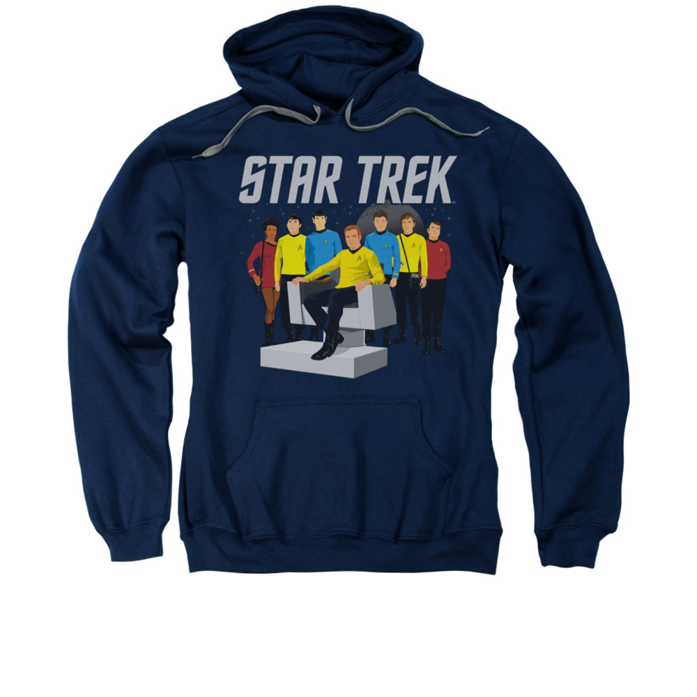 Star Trek Hoodie Vector Crew Navy Sweatshirt Hoody - Star Trek Vector ...