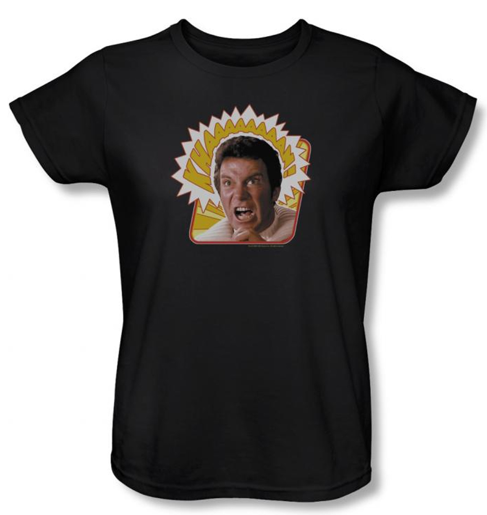 Star Trek Ladies Shirt KHAAAAAAN Black T-Shirt Tee - Star Trek Shirts ...