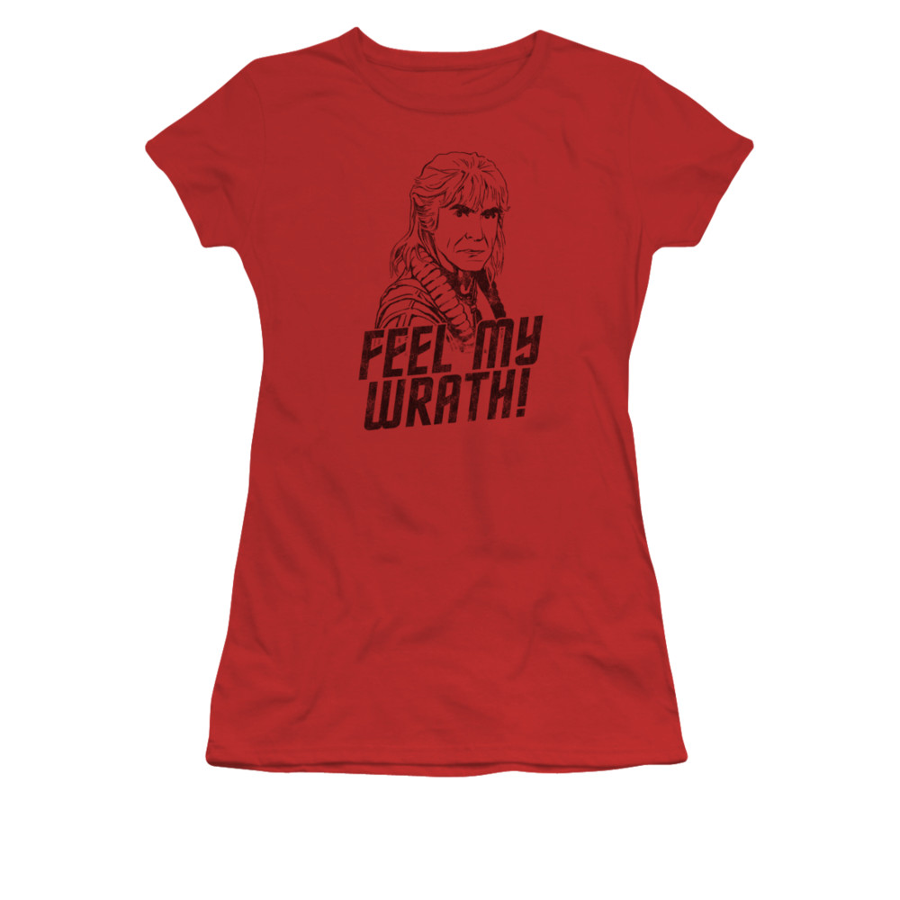 Star Trek Shirt Juniors Feel My Wrath Red T-Shirt - Star Trek Feel My ...