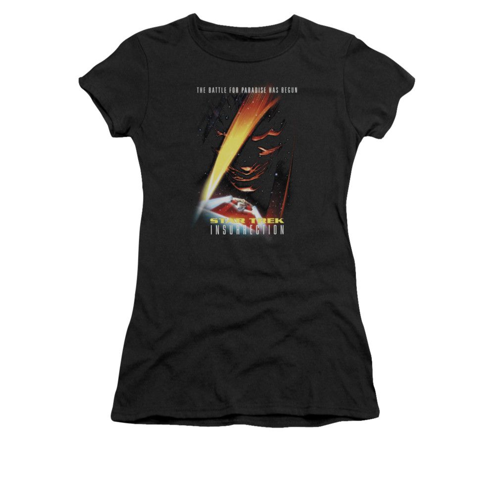 Star Trek Shirt Juniors Insurrection Black T-Shirt - Star Trek ...
